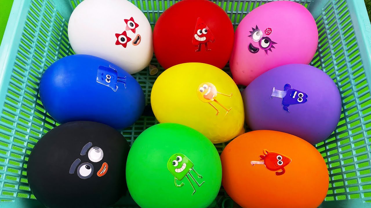 Numberblocks & Colourblocks - Relaxing Orbeez With Balloons Colorful ...