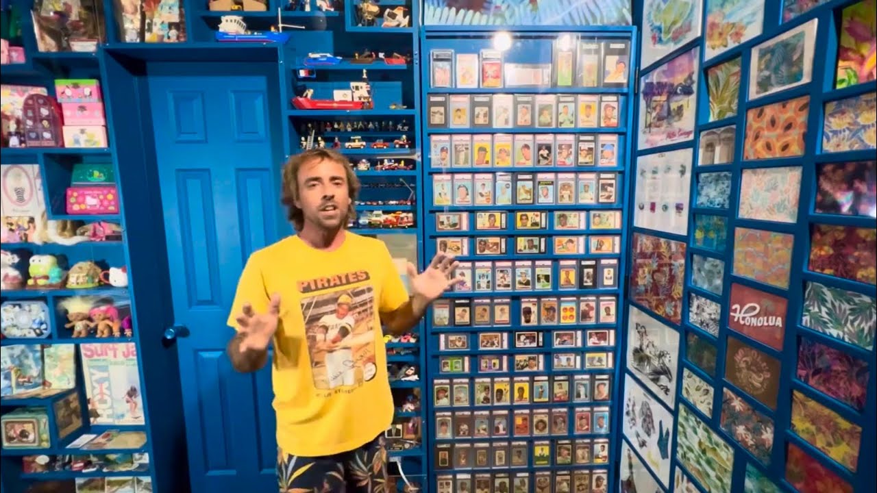 My Newest Custom Built Baseball Card Wall Display Tour Topps 1951-1980 ...