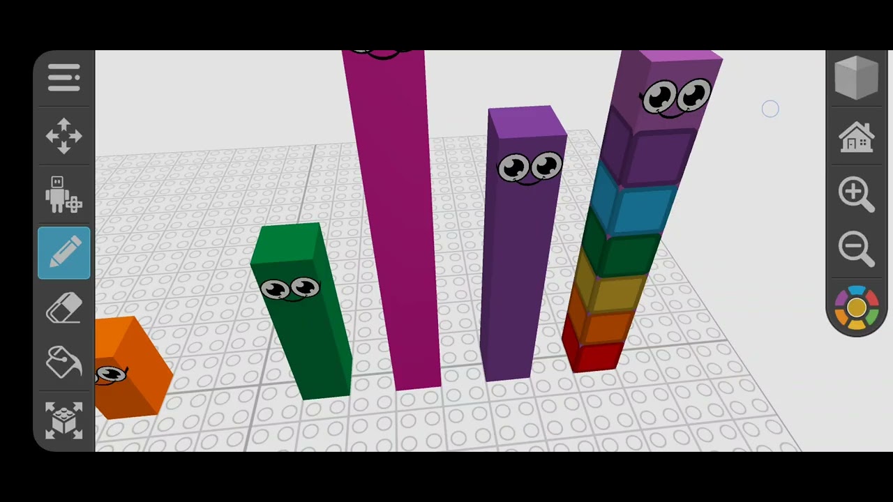 S2 E1 Number blocks draw bricks 6,7,8,9,& 10 - YouTube