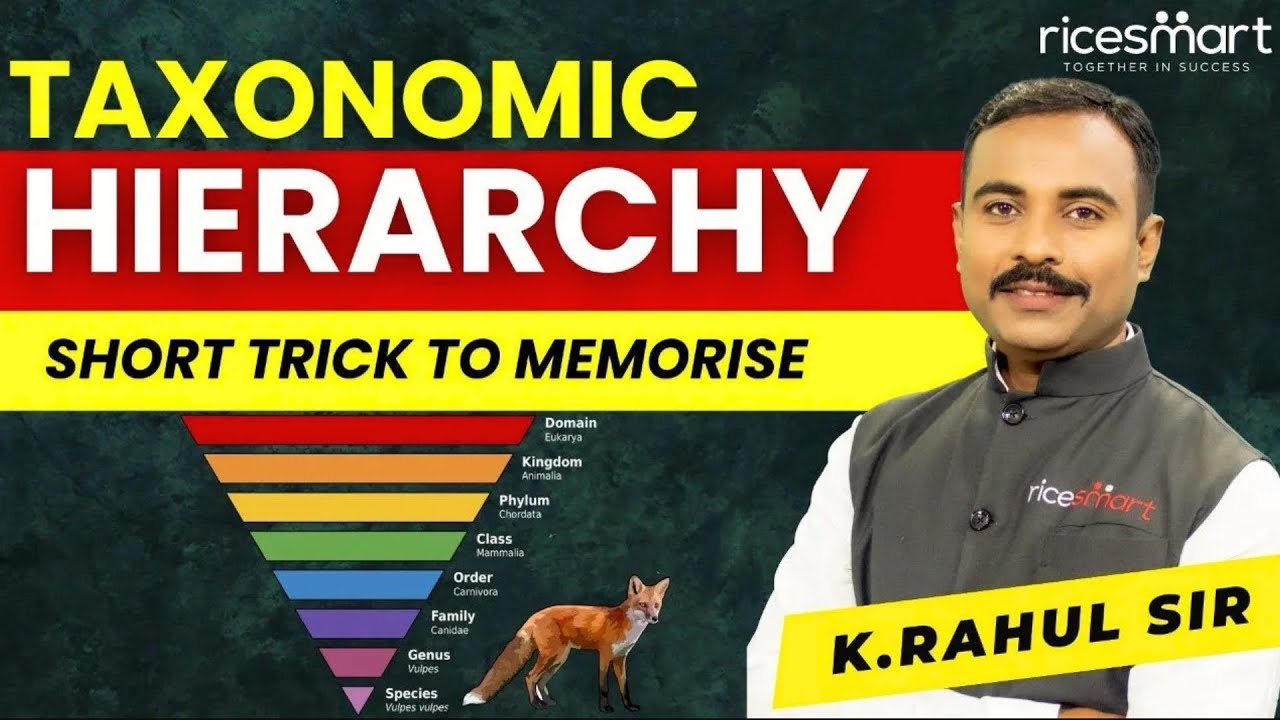 Taxonomic | Hierarchy of classification Short Trick To Memorise By K ...