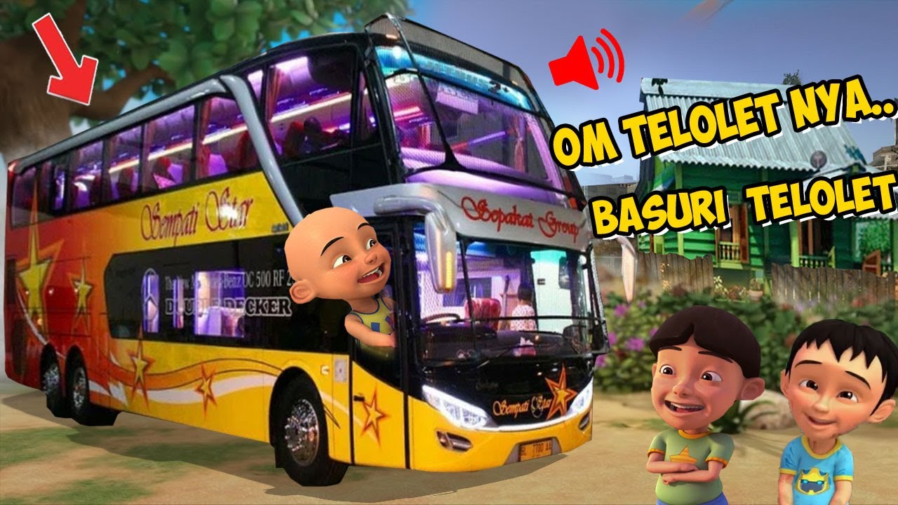 UPIN IPIN JADI SUPIR BIS TINGKAT TELOLET, IPIN SENANG ! GTA Lucu - YouTube