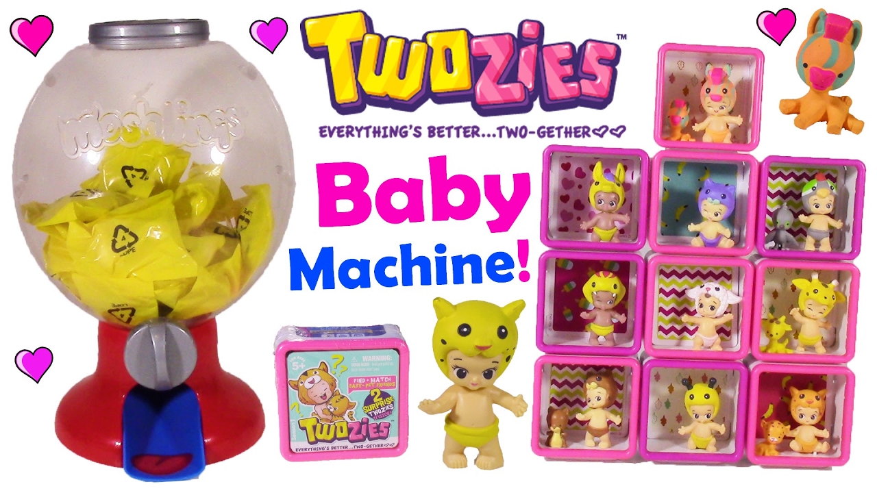 TWOZIES Baby Toy Machine! 20 Twozies Blind Bags! Mix & Match Animals ...