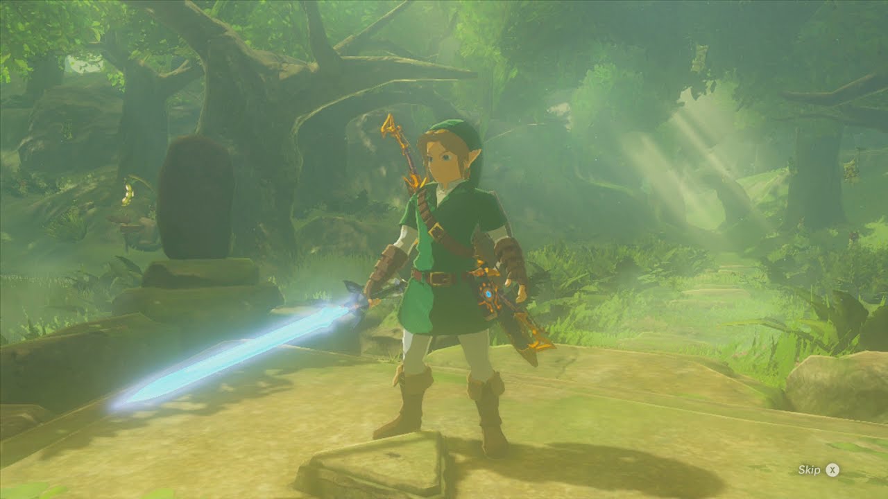 Hero of Time Powers the Master Sword - YouTube