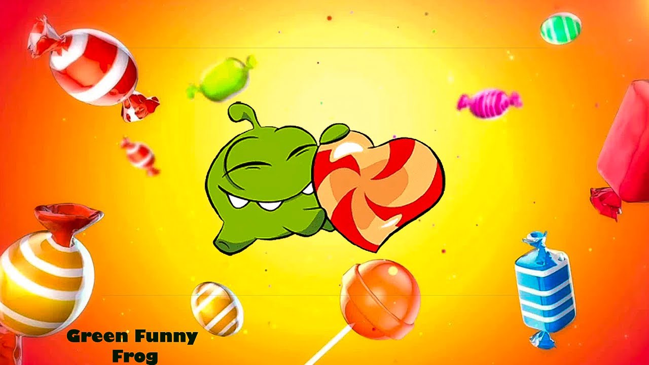 Cut the Rope. Green Funny Frog catches lollipops - YouTube