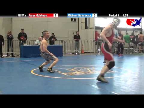 Jason Goldman vs. Michael Nakamura at 2013 Veterans Nationals ...