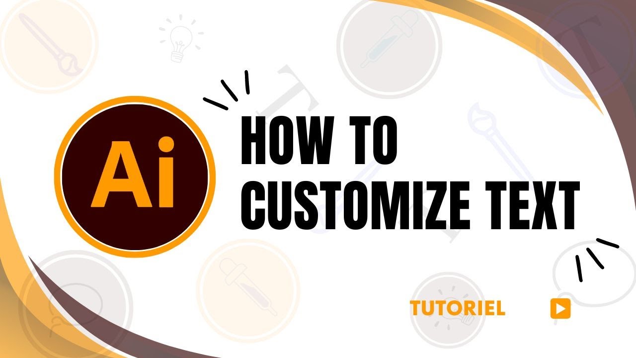 How to customize text in Illustrator - YouTube