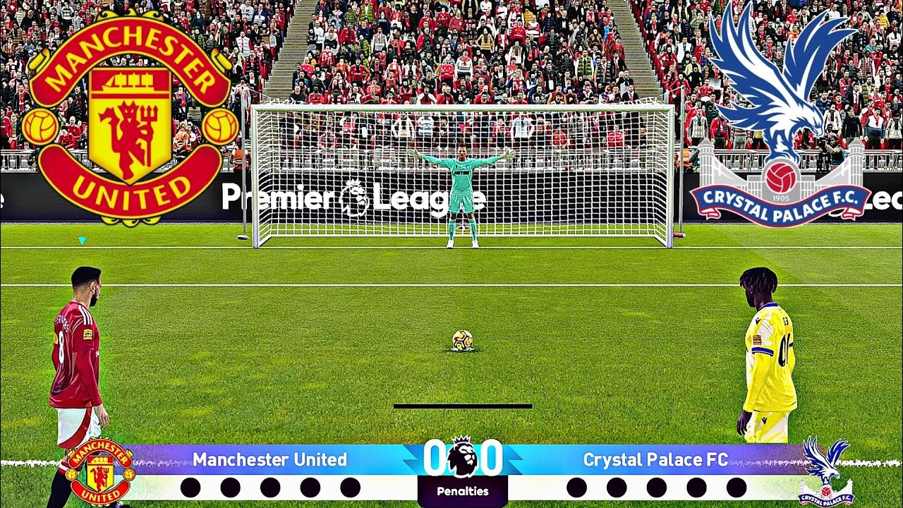 MANCHESTER UNITED VS CRYSTAL PALACE FULL PENALTY SHOOTOUT | MU VS CRY ...
