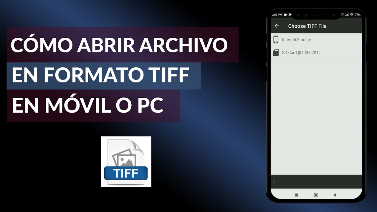 Cómo Abrir Archivos en Formato TIFF en el Móvil o PC - YouTube