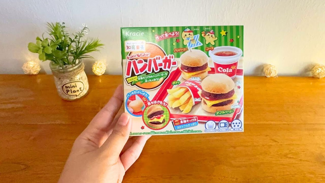 [Japanese DIY Candy] MUST TRY Popin' Cookin' Hamburger - YouTube