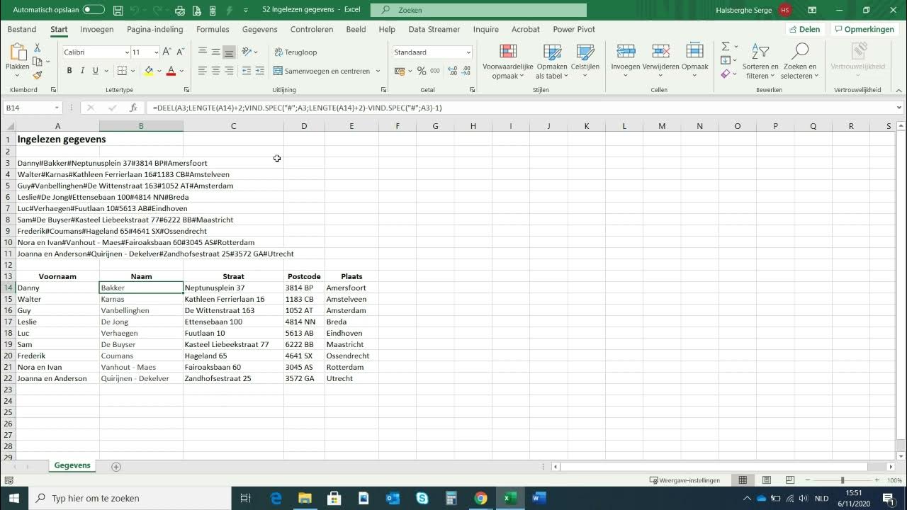 MS Excel in de praktijk Oefening 52 - YouTube
