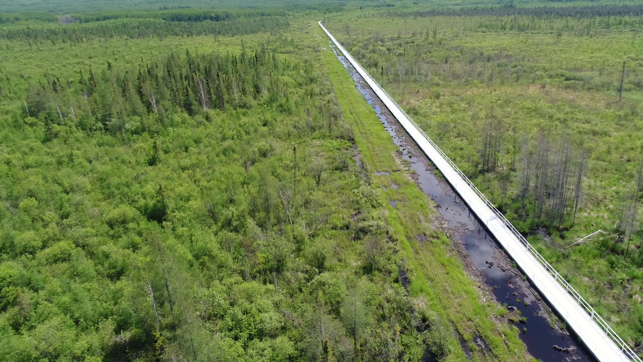 Aluminum floating bike trail - YouTube