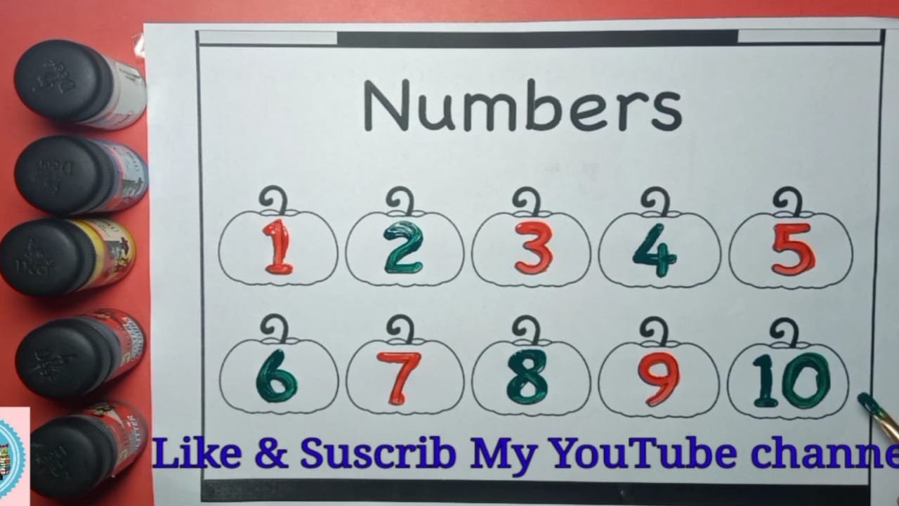 123 Numbers Counting,endless numbers 1 to 10,123 Numbers Names,coloring ...