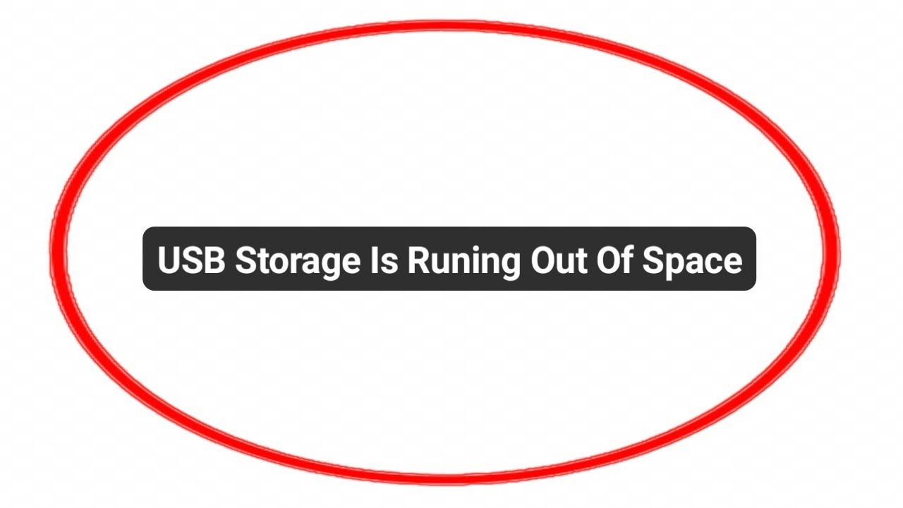 USB Storage Is Runing Out Of Space | How To Fix USB Storage Is Running ...