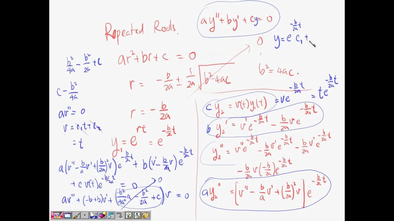 2554 Math 3 Lecture 10 Ch 3 4 Repeated Roots And Reduction Of Order avi 2554-math-3-lecture-10-ch-3-4-repeated-roots-and-reduction-of-order-avi