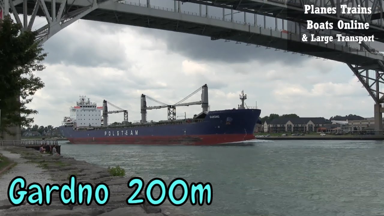 Gardno 200m General Cargo Ship Northbound In St Clair River - YouTube
