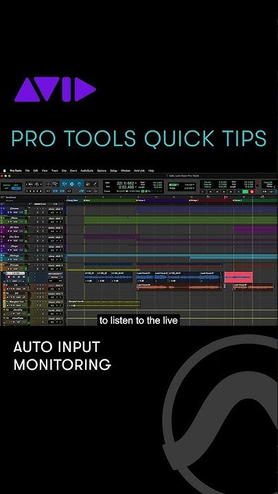 See how to use Auto Input Monitoring in Pro Tools to switch ...