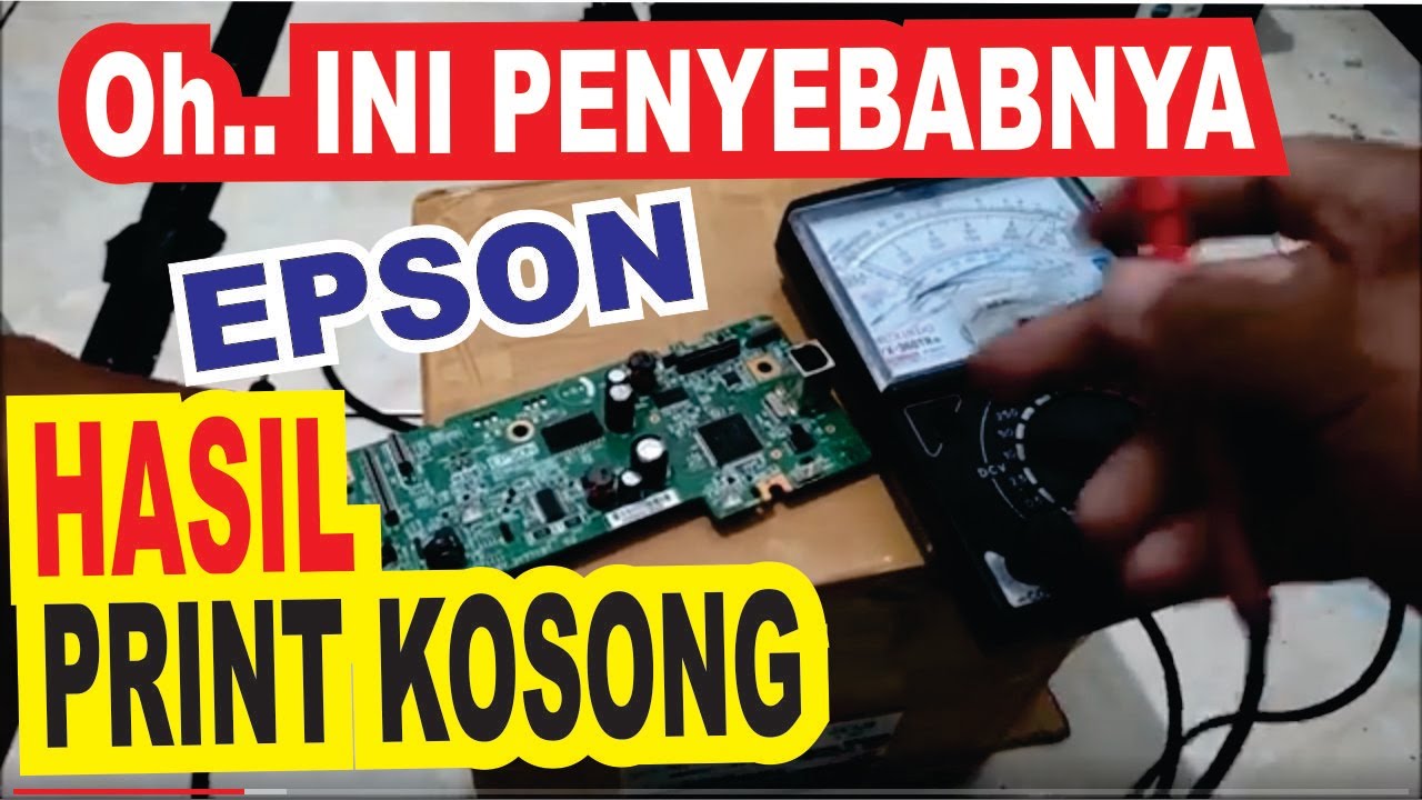 Cara mengatasi hasil print kosong/blank pada printer epson L360, L120 ...