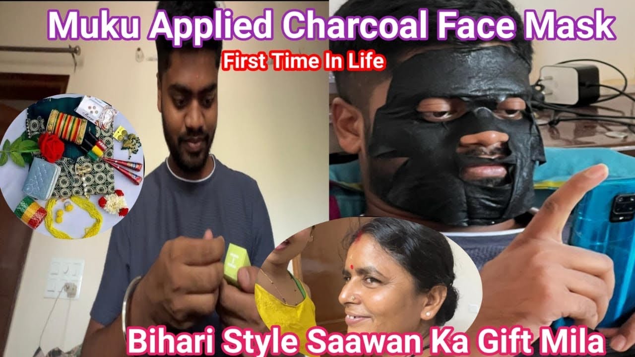 Late Post | Muku Applied Charcoal Face Mask First Time In Life | Bihari ...