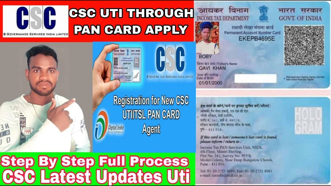 CSC Uti Pan Card Apply New Process 2023 | सीएससी यूटीआई पैन कार्ड नई ...