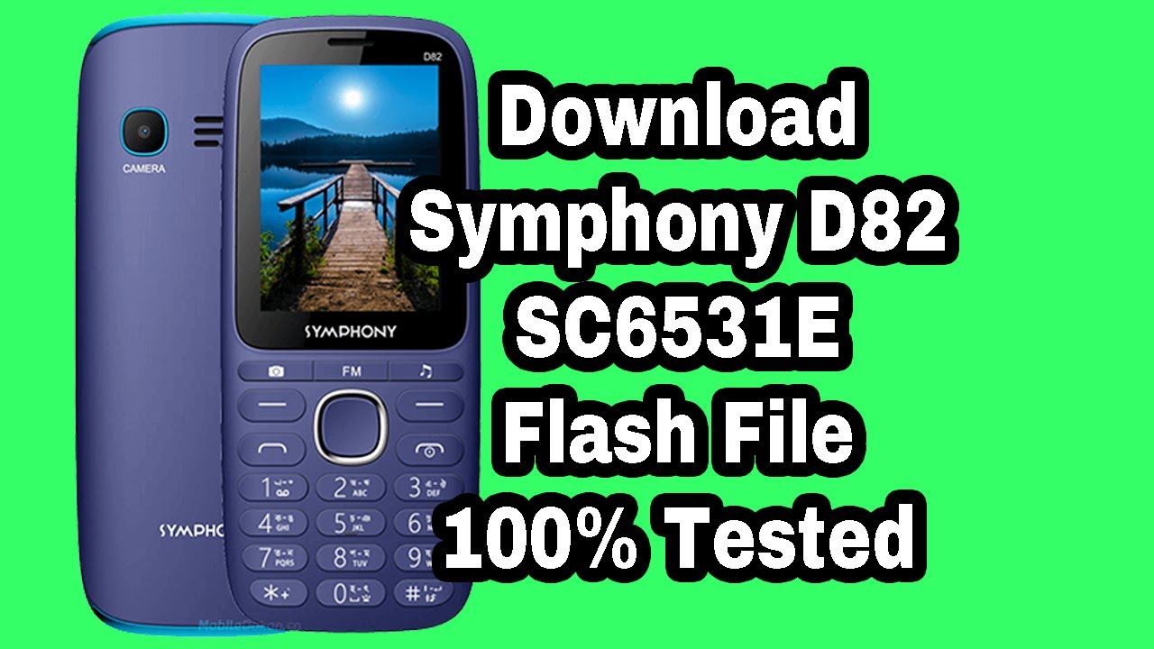 Symphony D82 Flash File SC6531E 100% Tested - YouTube