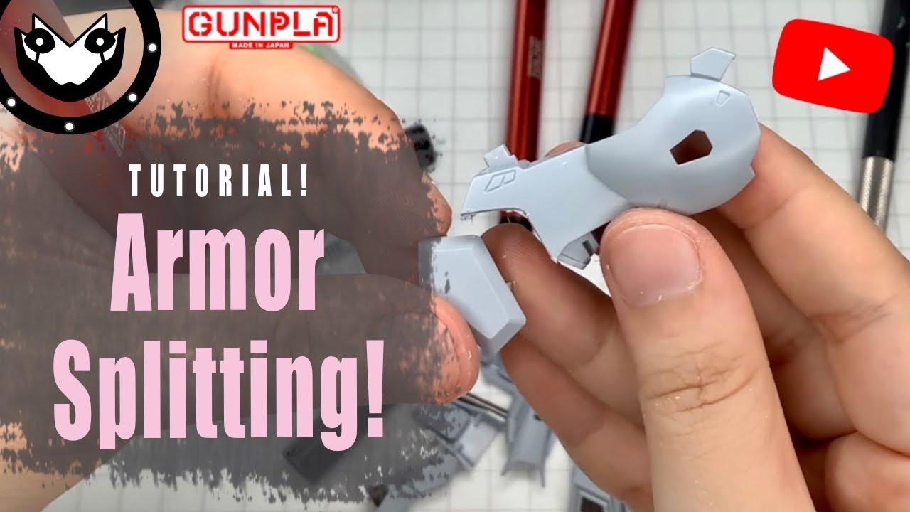 TUTORIAL | How to Armor SEPARATION on GUNPLA | Gundam Modification ...