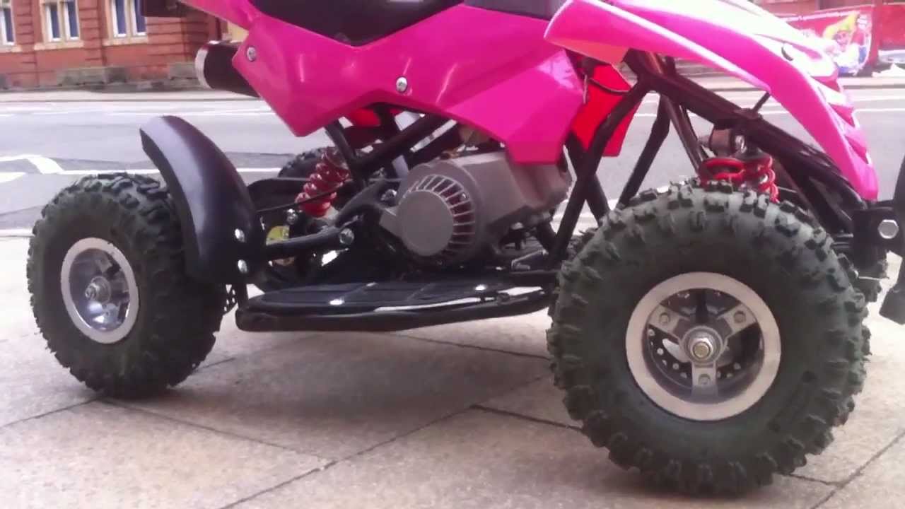 Pink 49cc Quad Bike Volvo - Virgil Shaw - YouTube