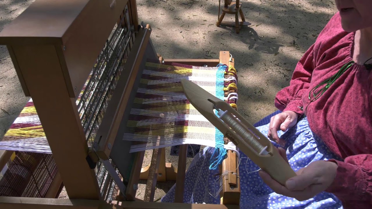 Homespun - How Clothes Were Made In The 1830's: Weaving With A Loom ...