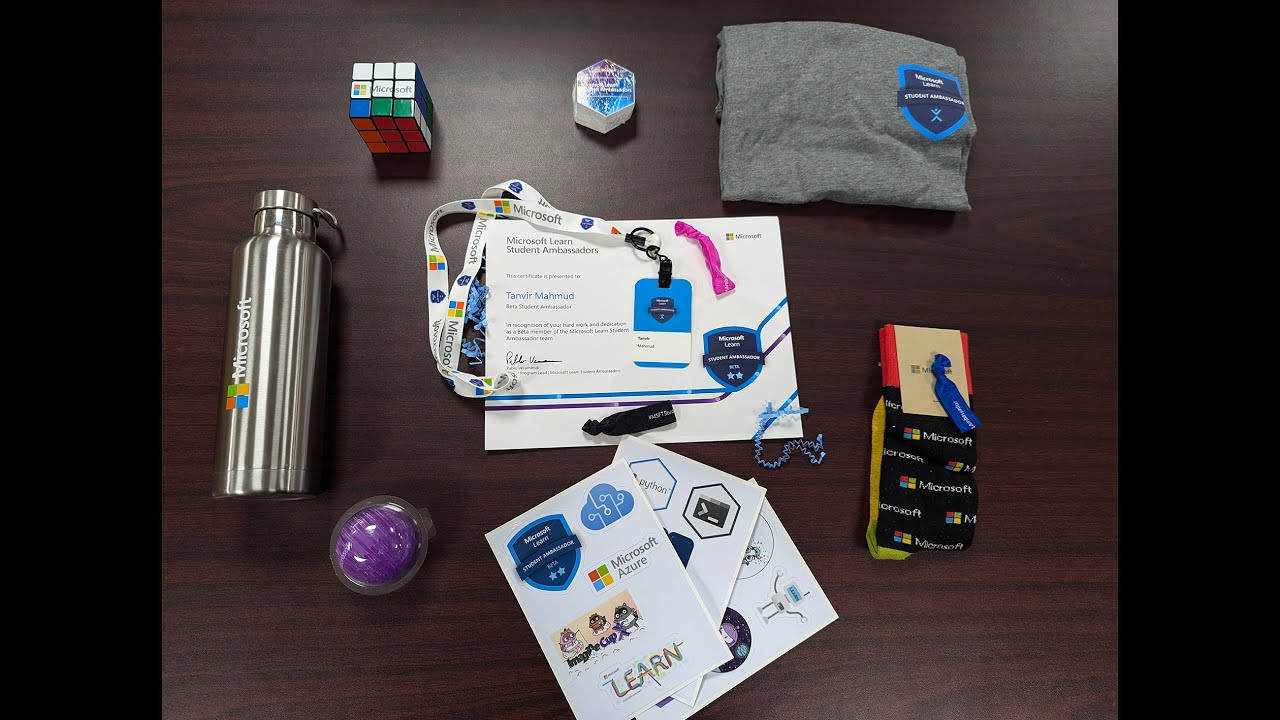 Microsoft finally sent me the Beta swag kit ;) - YouTube