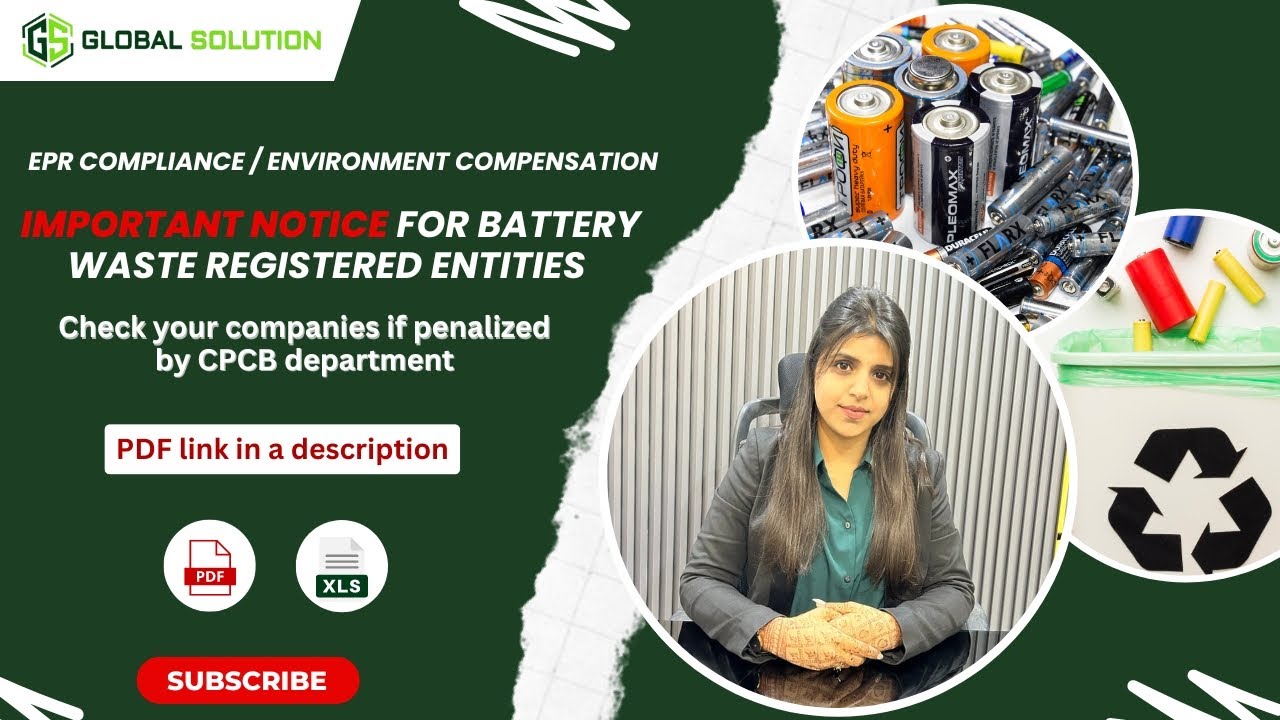 EPR Compliance for Battery Waste | Last Date | Submitting Annual ...