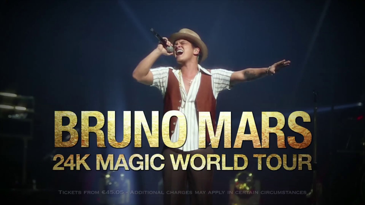 BRUNO MARS 24K MAGIC WORLD TOUR - LIVE AT THE 3ARENA - YouTube