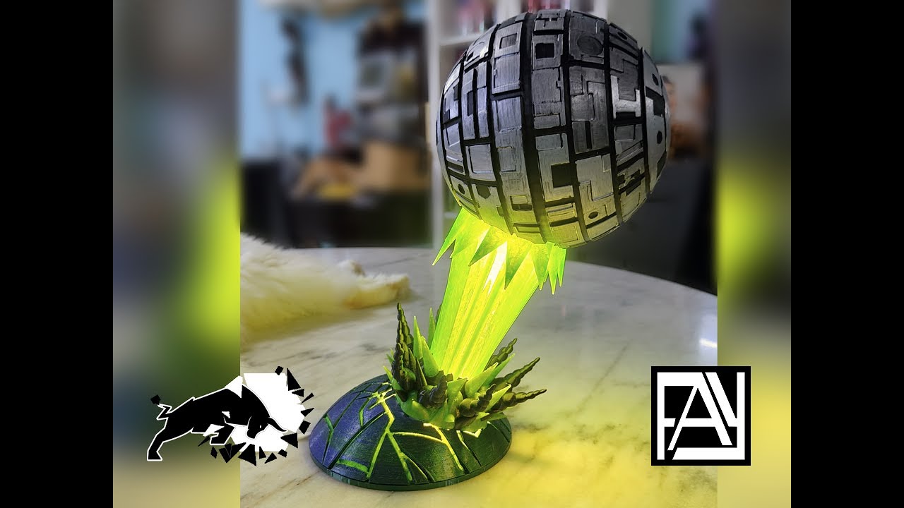 #tinkercad modelling - Death Star Night Light - YouTube