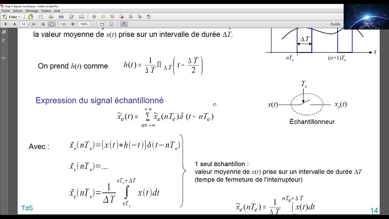 Cours N°06: Du Signal Continu au Signal Numérique Echantillonnage ...