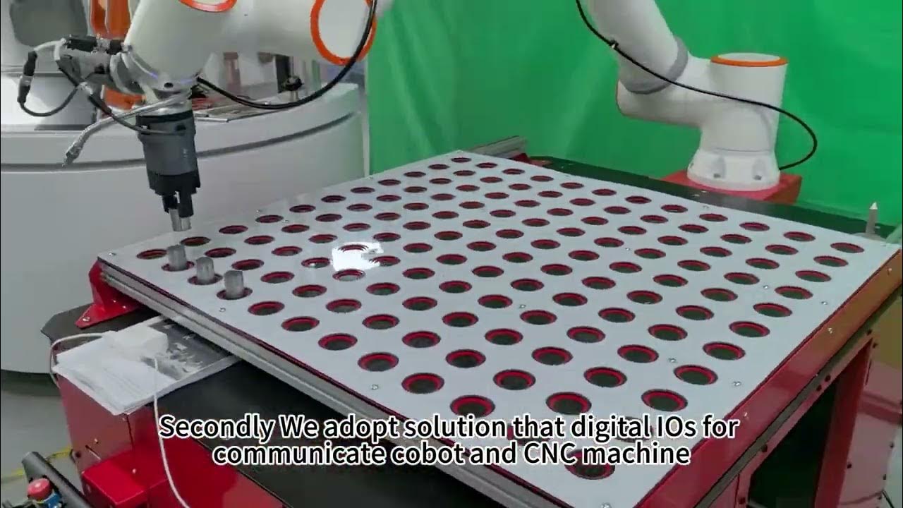 Loading&unloading Cobot for CNC machine-Automated Manufacturing - YouTube