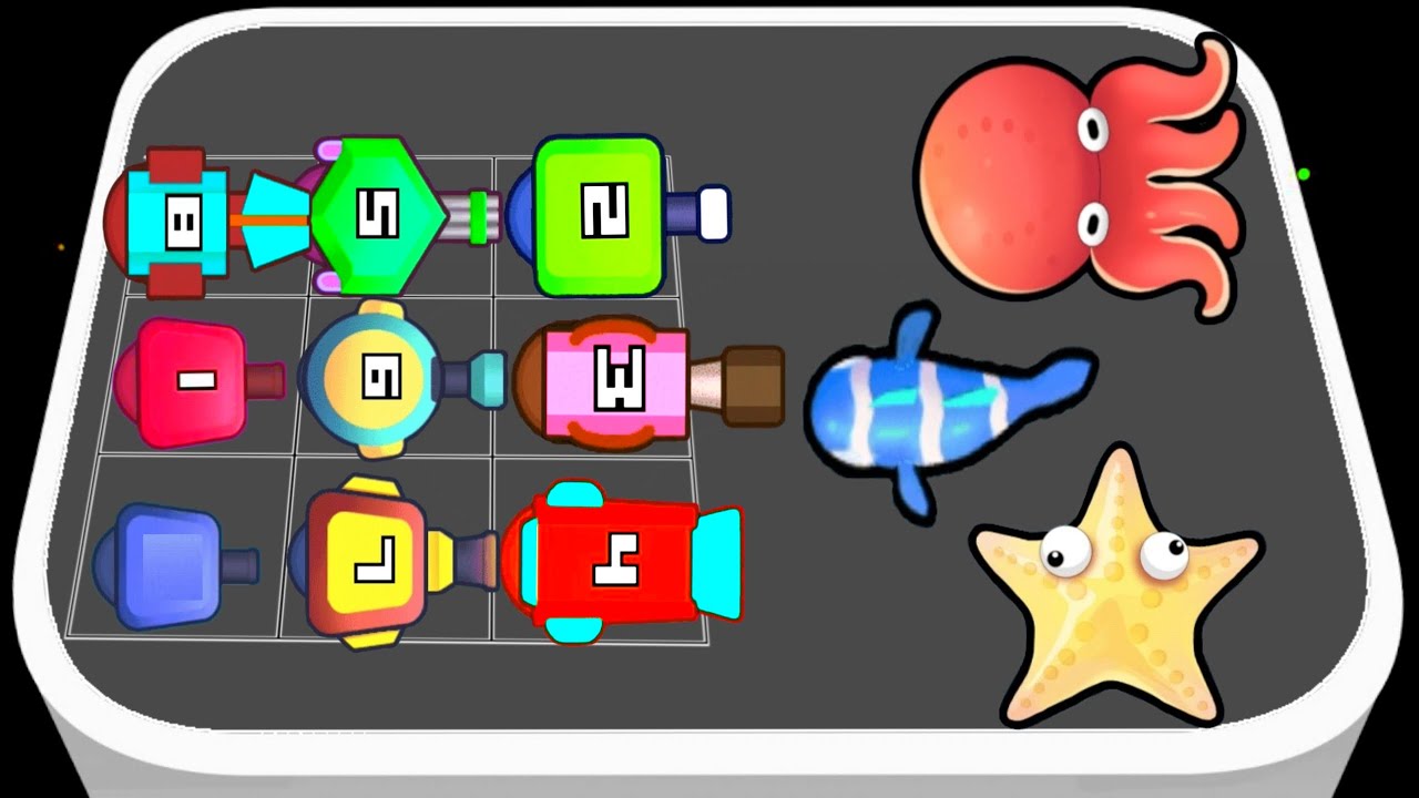 MERGE FISH MONSTER: FISHDOM ADS, Fish Battle, Mini Tank Army vs Gaint ...