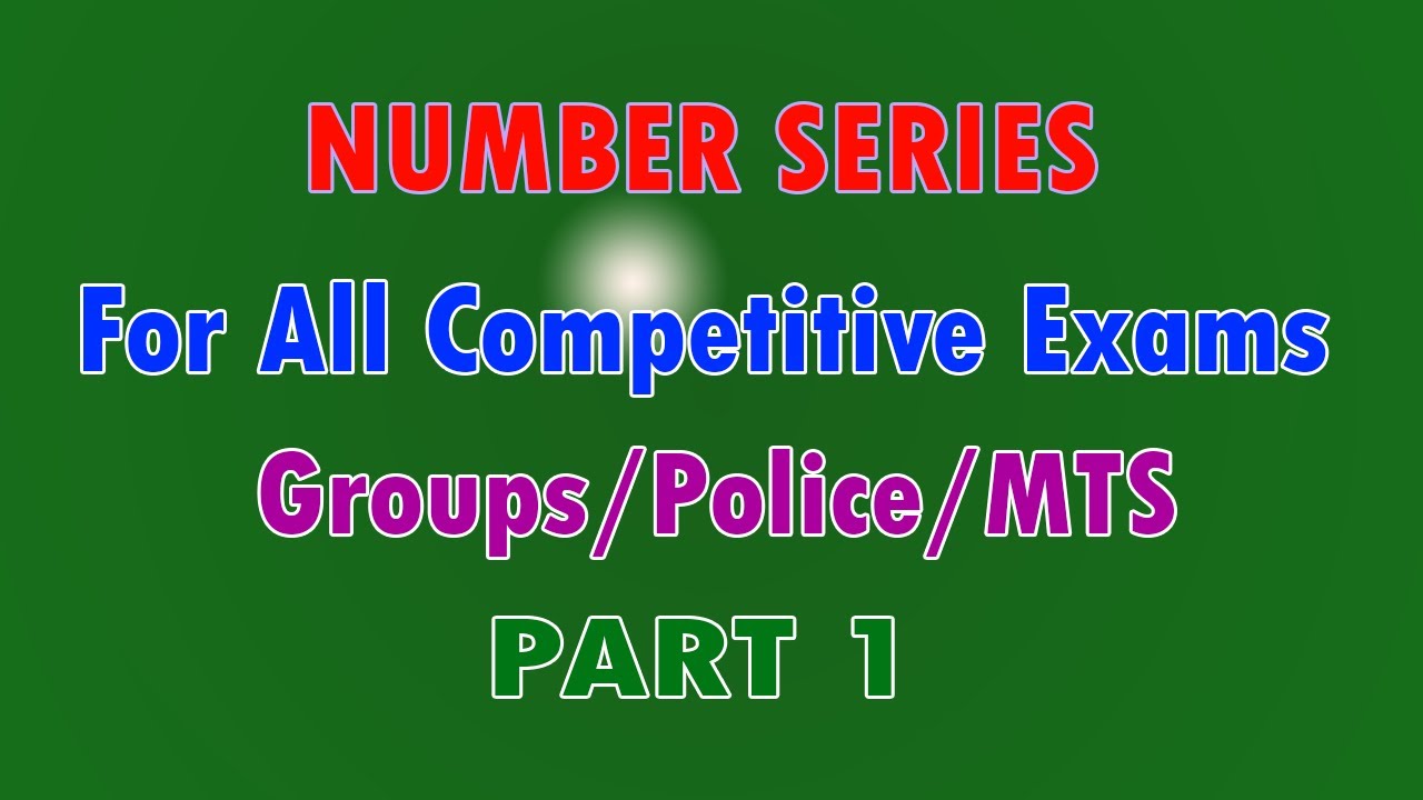 NUMBER SERIES PART 1 YouTube NUMBER SERIES PART 1 YouTube
