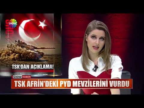 TSK Afrin'deki PYD mevzilerini vurdu