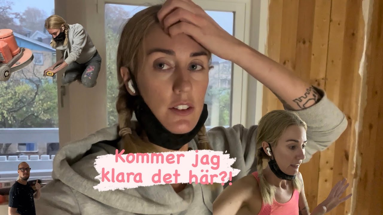 Slipar golv för första gången! - YouTube
