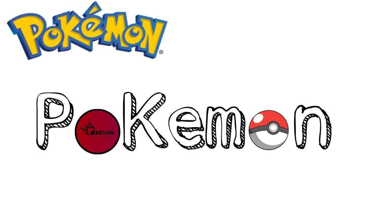 Draw Pokemon characters from word pokemon #pokemon #bryankjam - YouTube