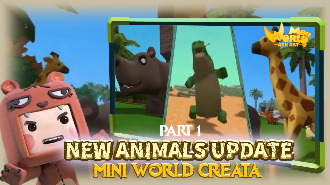 New Animals Update Part 1 - Mini World Creata / @MiniWorldCreata - YouTube
