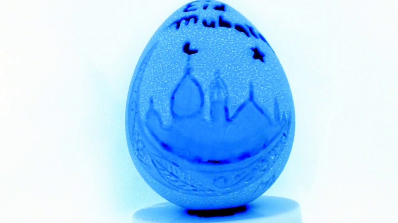 Beautiful Spetial Eid Mubarak Egg Carving , Happy Eid 2017 @ MAK ...
