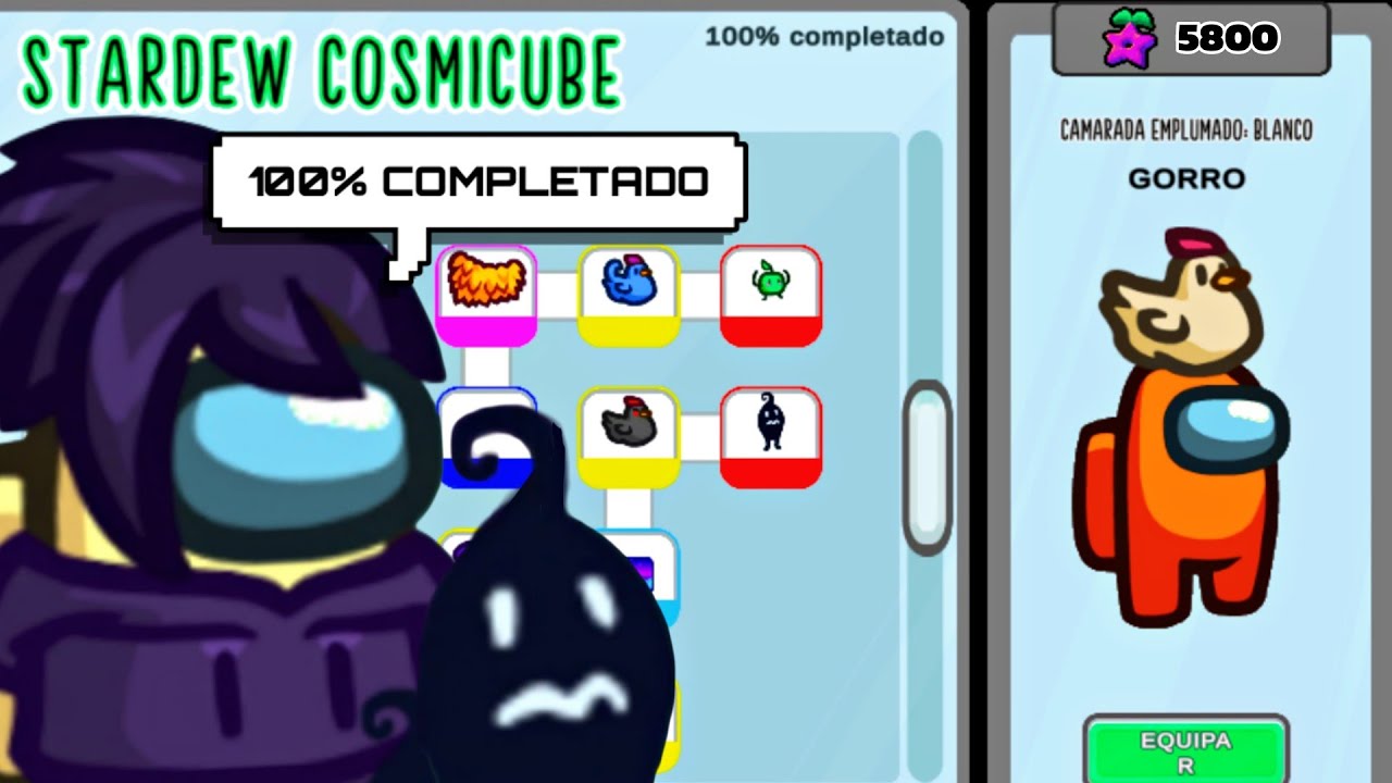 🤑🌽DESBLOQUEO TODO el STARDEW COSMICUBE en AMONG US - YouTube