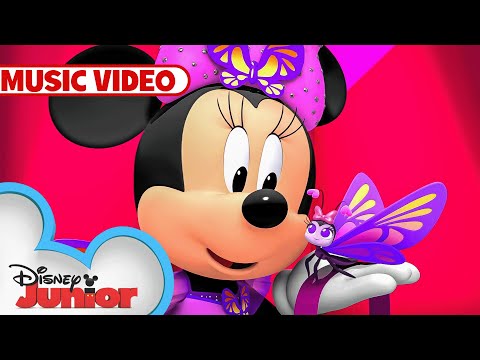 Just Like a Butterfly 🦋 | Music Video | Minnie's Bow-Toons: Camp Minnie 🏕🎀 | @disneyjr​