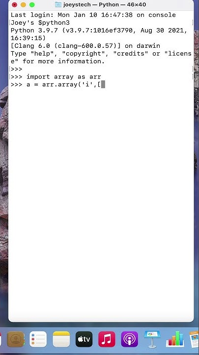 Python short video | Declaring, initialising and printing array in Python #shorts - YouTube