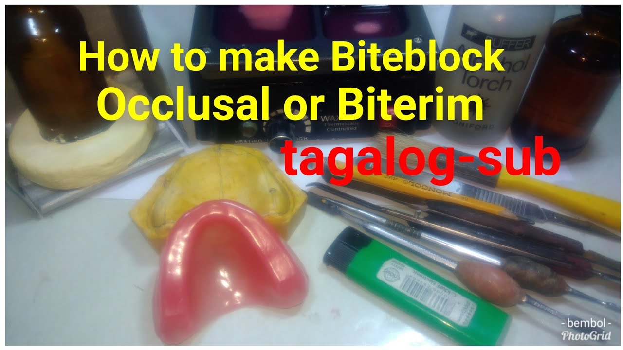 How to make Maxillary Occlusalrim Biterim. DatuAmbasTv - YouTube