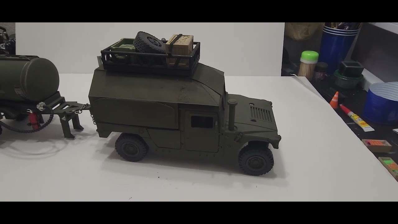 1/18 Scale Forest Camo Utility Humvee Custom - YouTube