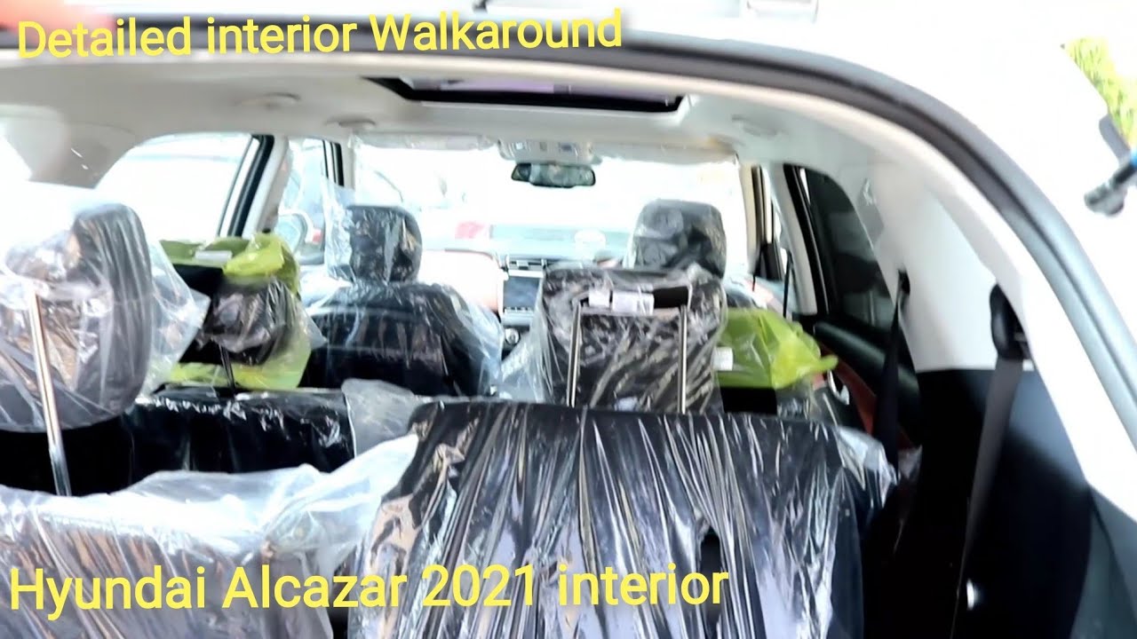 The all new Hyundai Alcazar 2021 interior most detailed Walkaround ...