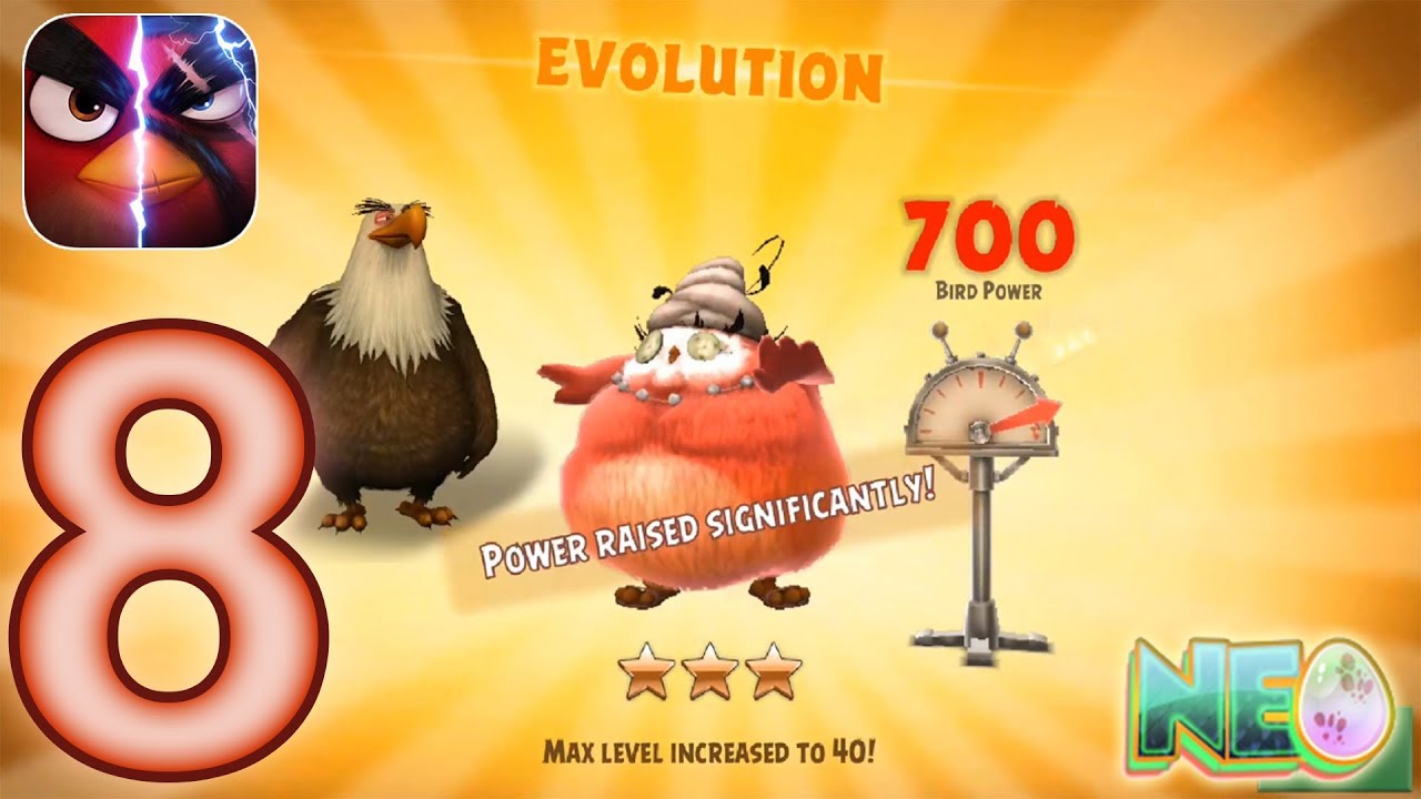 Angry Birds Evolution: Gameplay Walkthrough Part 8 - Birds Level Up ...