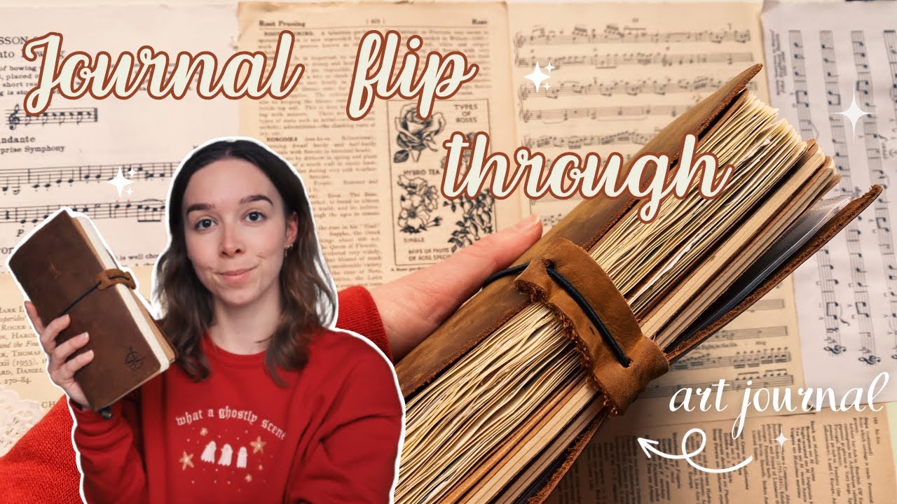 Journal Flip Through My first finished journal! Creative Journal - YouTube