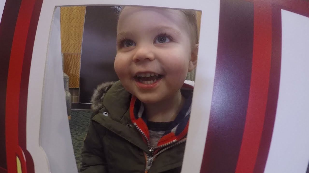 PBS kids day at WKAR and FroYo with Dad - YouTube