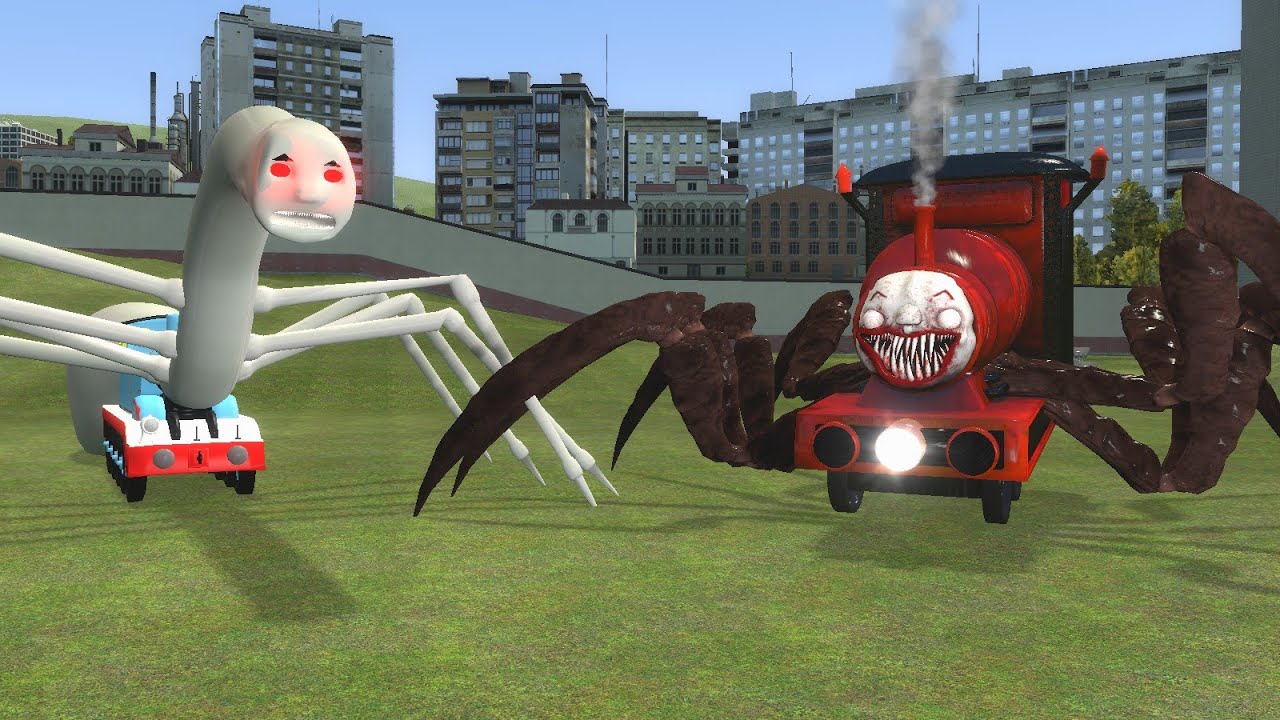 THOMAS.EXE VS CHOO CHOO CHARLES GARRY'S MOD - YouTube